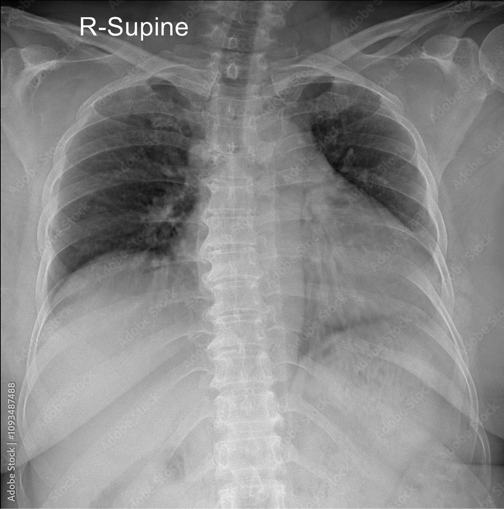Supine Chest X-ray for Evaluation of Thoracic Structures and Lung ...