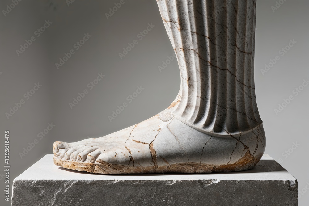 Distorted Ancient Greek Statue Foot: A Reflection on Loss and Identity ...