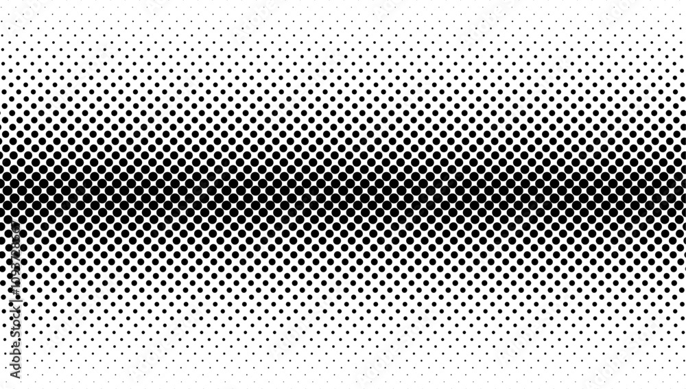 Halftone dot gradient textures or dot lines fade in center and fade on ...