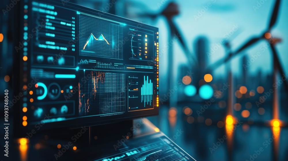 Scada system monitoring operations room for operator control with clean ...