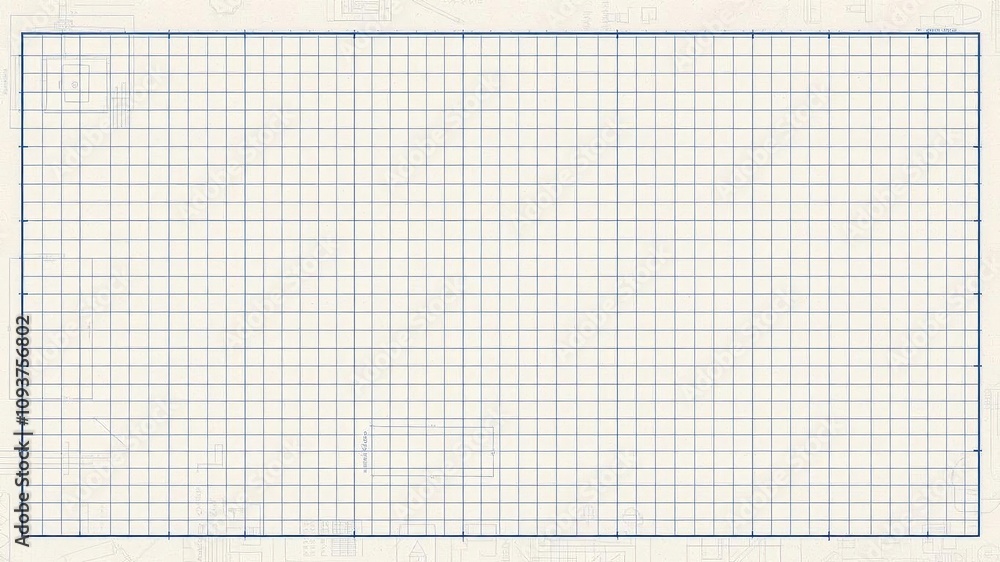 Ilustración de Stock Blueprint photo effect mockup with grid lines ...