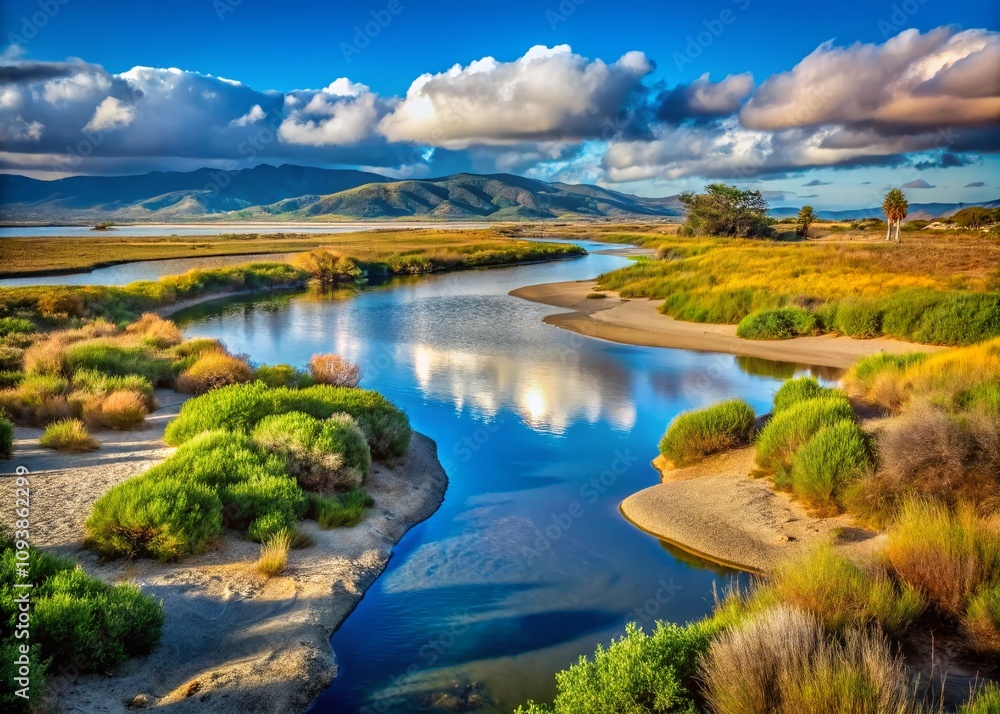 Documentary Photography of the Santa Clara River Estuary Showing ...