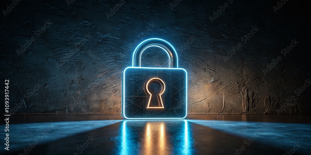 Low Light Photography of a Lock Symbol Emphasizing Security, Protection ...