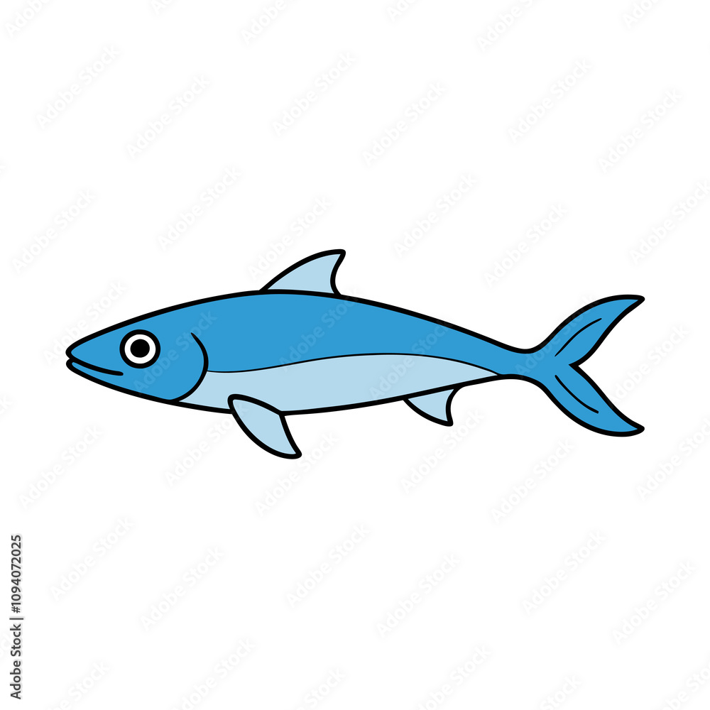 Milkfish vector illustration Stock Illustration | Adobe Stock