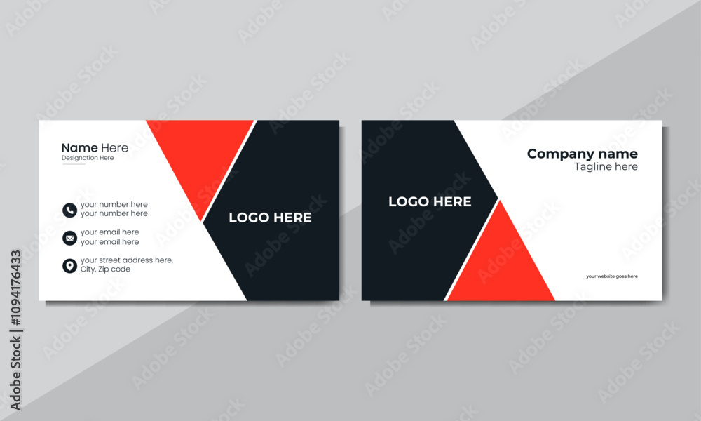 modern and simple business card design modern and luxury presentation ...