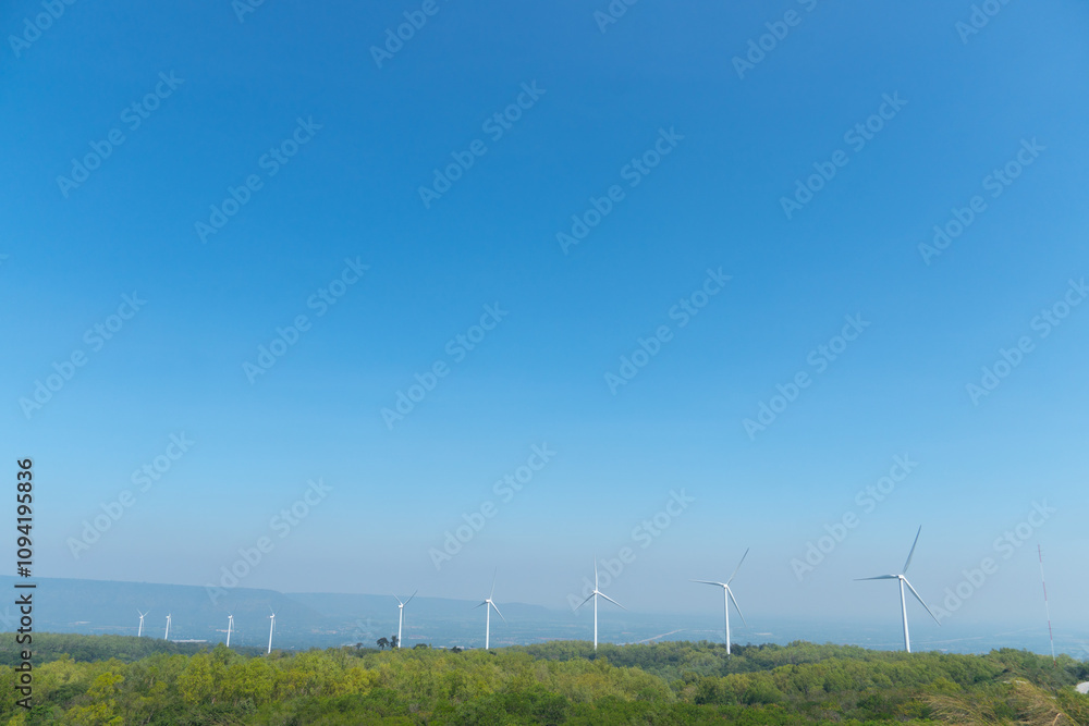 Travel in Thailand. Landmark of Khao Yai Thieng Windmill Nakhon ...