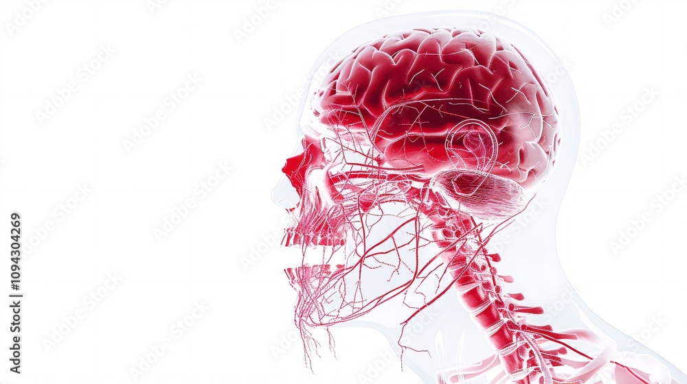 2409_057.Highlighted skeletal muscle with energy patterns representing ...