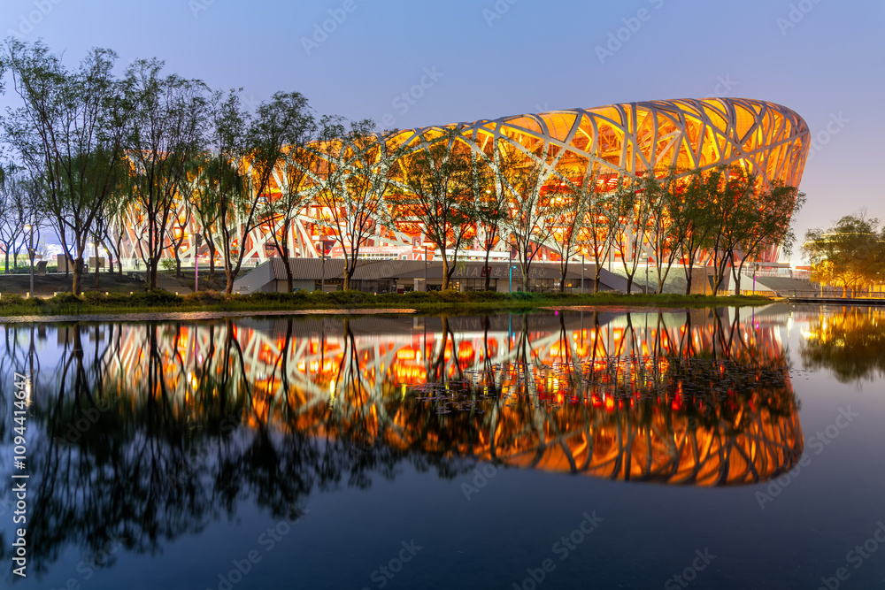 Beijing National Olympic Stadium Bird's Nest modern architecture in ...