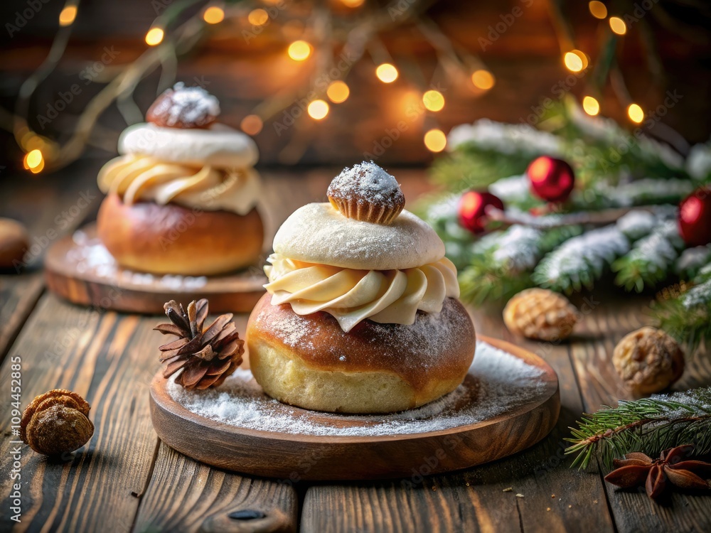 Captivating Swedish Semla Bun: Traditional Cream-Filled Dessert with ...