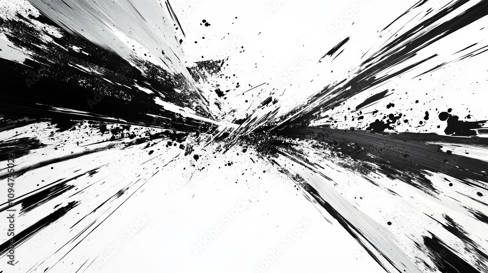 Abstract racing background, a black and white race track design, Stock ...