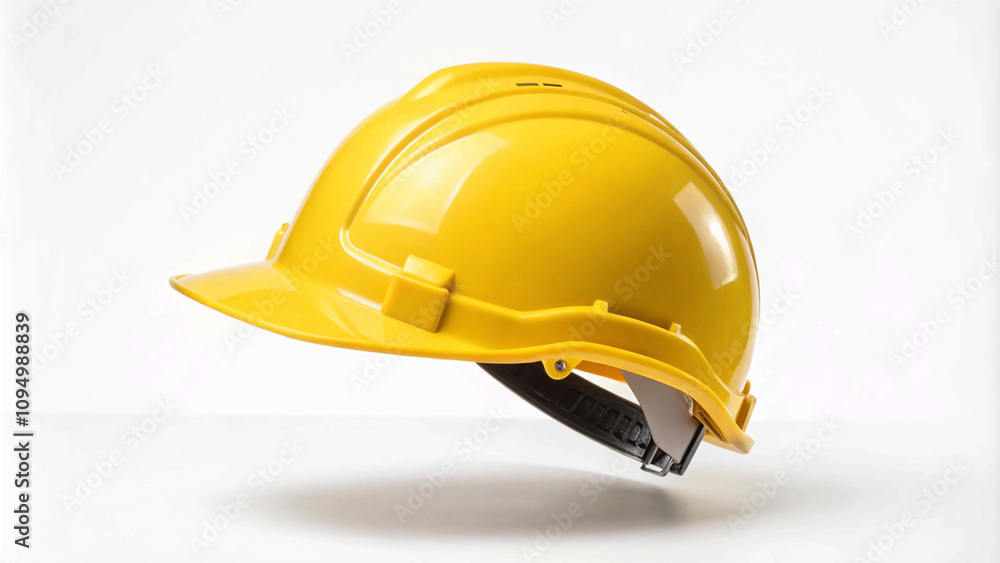 Yellow helmet safety essential gear for any construction worker, a ...
