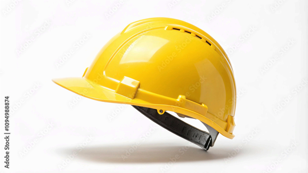 Yellow helmet safety essential gear for any construction worker, a ...