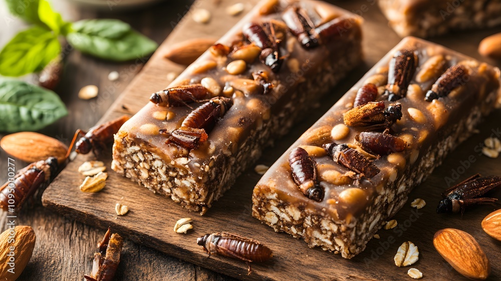 Insect Infused Protein Bars, High protein snack bars made with powdered ...