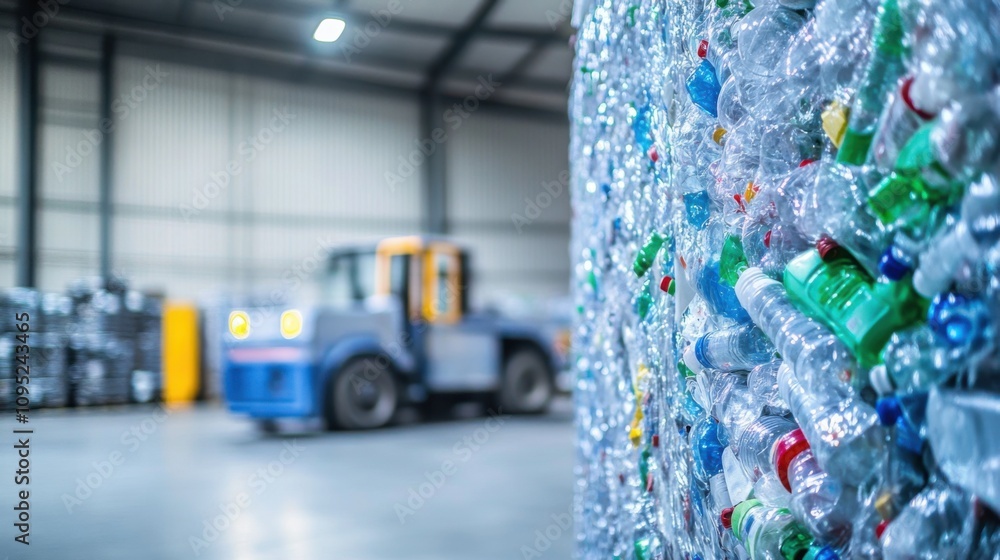 Plastic Recycling Plant Bottles, Warehouse, Logistics, Transportation ...