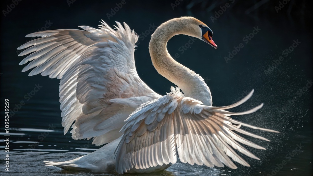 Fluid arm gestures resembling the elegant glide of a swan paired with ...