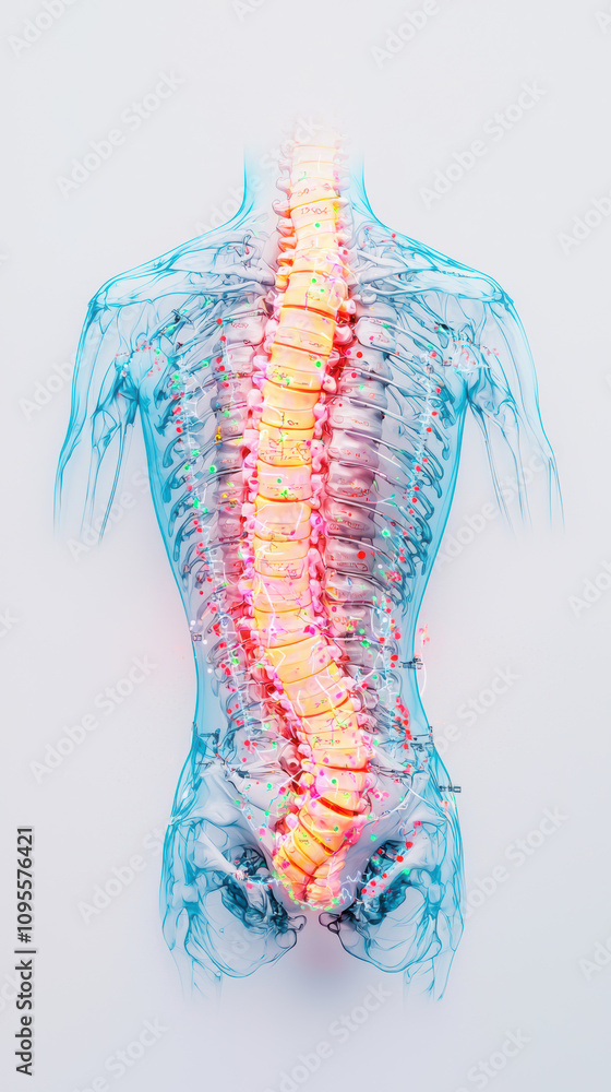 Surgery Correctives Concept. A vibrant anatomical illustration ...