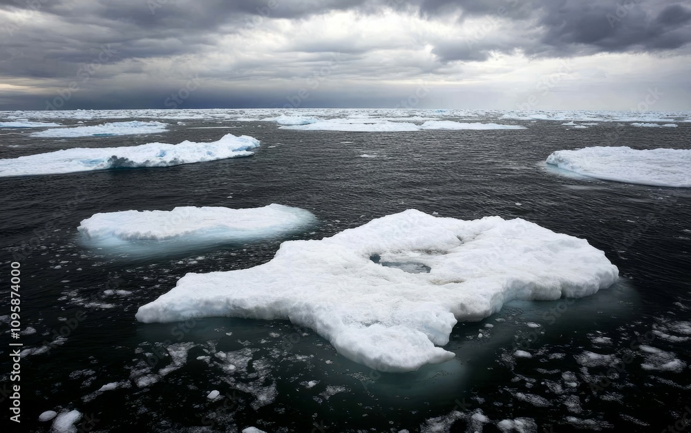 Climate warming, climate change, melting ice and snow, sea level rise ...