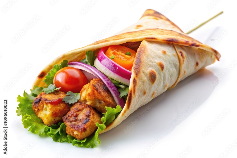 Kathi Roll PNG - Delicious Indian Street Food Wrapped in Paratha ...