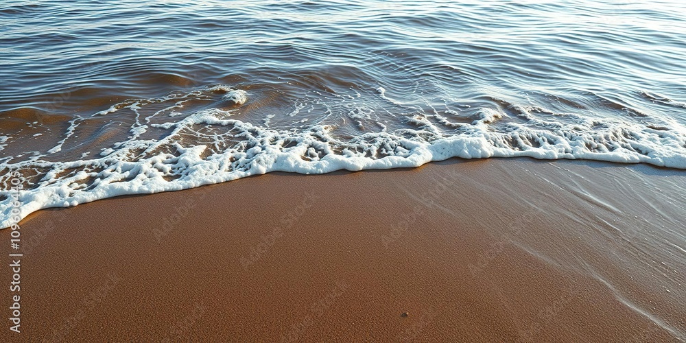 The rhythmic ebb and flow of the tide creates an ever-changing tapestry ...