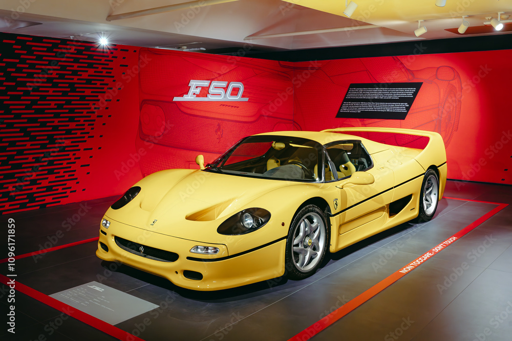 Maranello, Italy -, June 18, 2024: Stunning Ferrari F50 from 1995 at ...