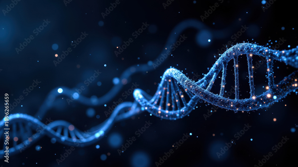 Visual representation of a DNA sequence with unique molecular ...