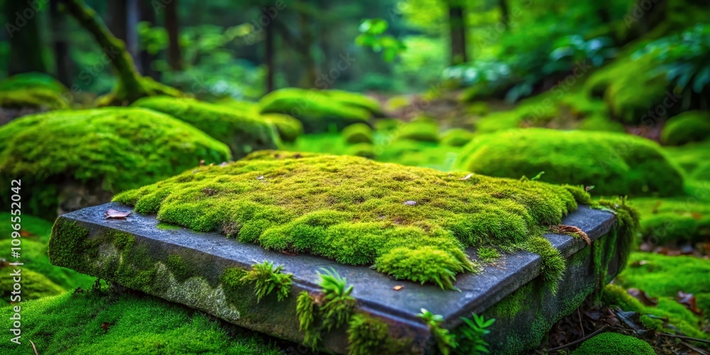 Candid Photography of Moss-Covered Stone Tablet Surfaces, Showcasing ...