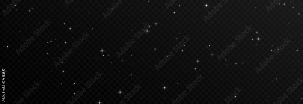 Vector space stars png. Glowing stars on transparent background. Space star background. Stock ...