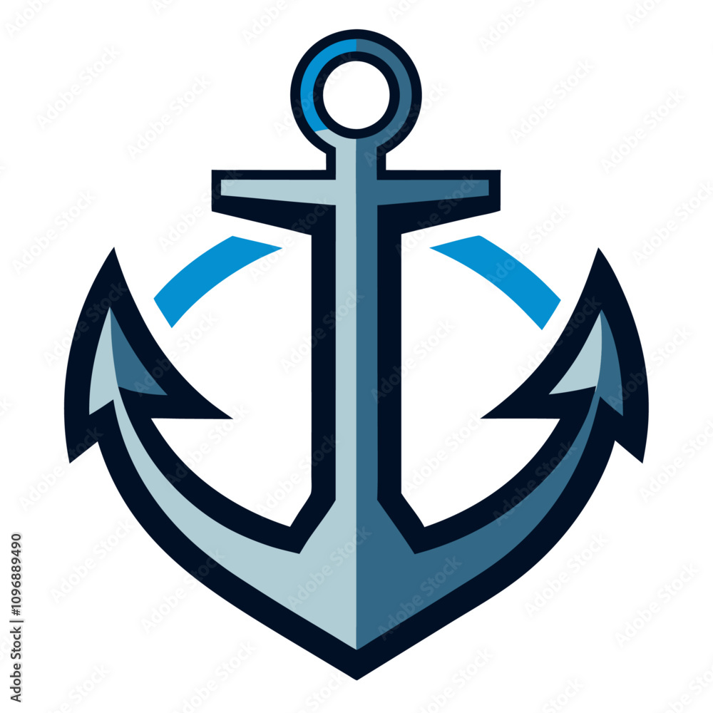 anchor logo clipart cartoon Illustration drawing Stock Vector | Adobe Stock