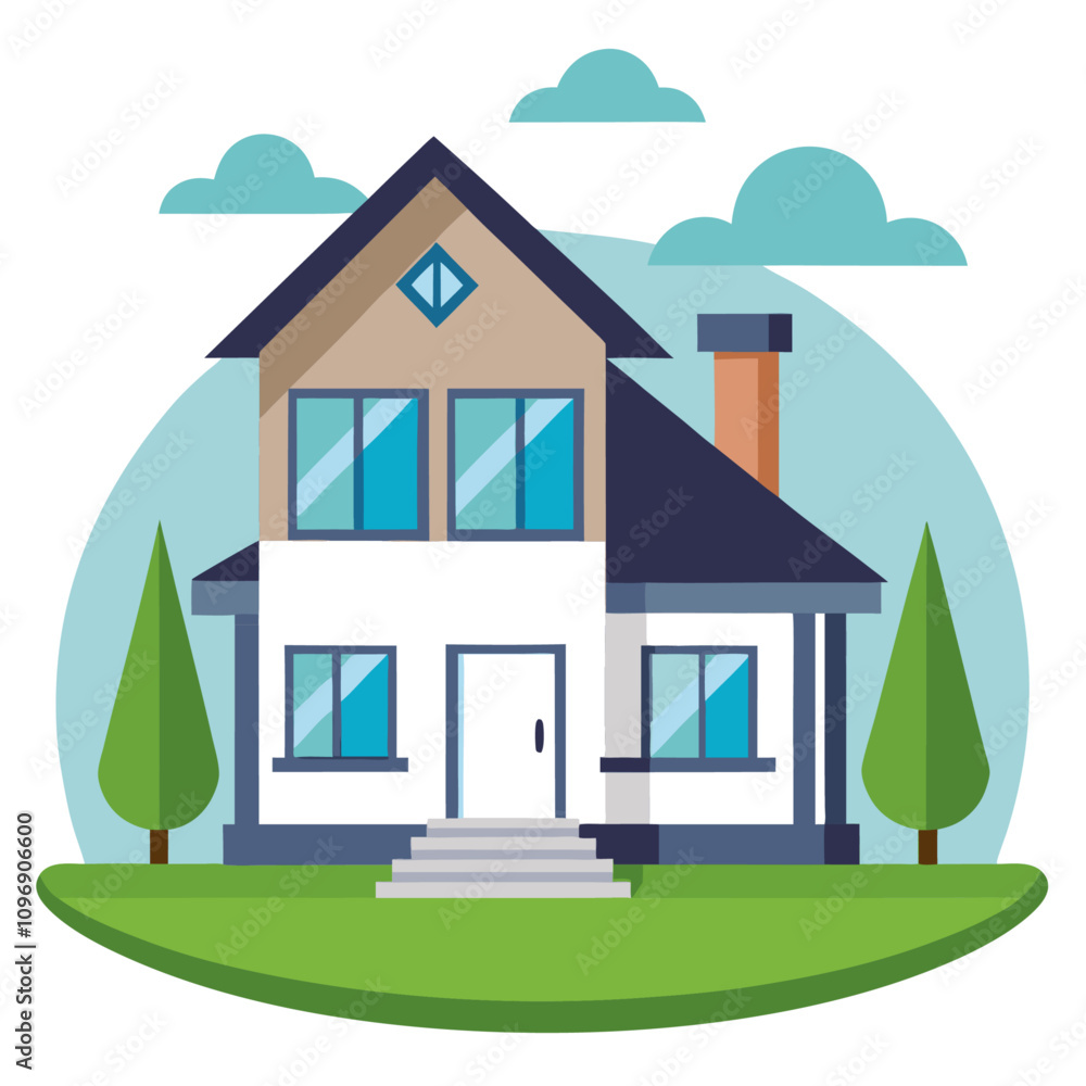 architect house clipart cartoon Illustration drawing Stock Vector ...