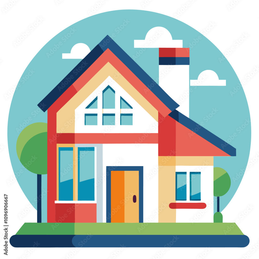 architect house clipart cartoon Illustration drawing Stock Vector ...