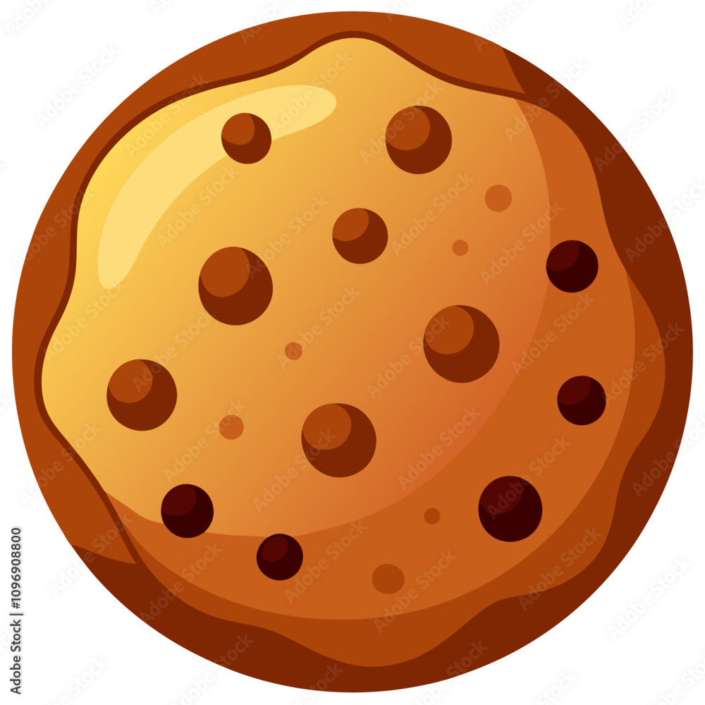 baked cookie clipart cartoon Illustration drawing Stock Vector | Adobe ...