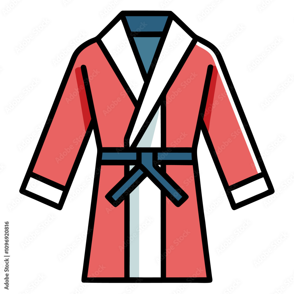 bathrobe clipart cartoon Illustration drawing Stock Vector | Adobe Stock