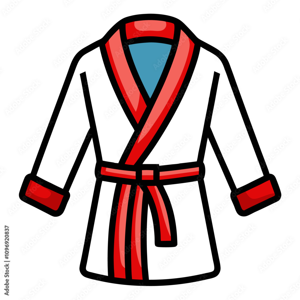 bathrobe clipart cartoon Illustration drawing Stock Vector | Adobe Stock