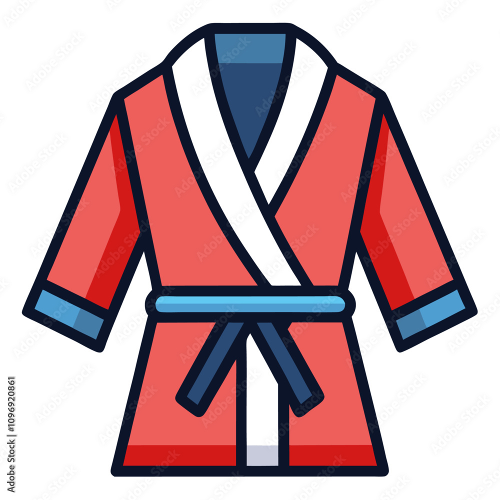 bathrobe clipart cartoon Illustration drawing Stock Vector | Adobe Stock