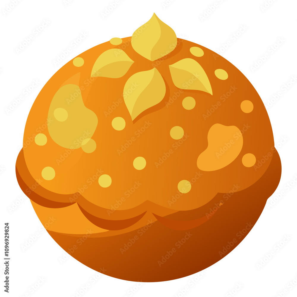 besan ladoo clipart cartoon Illustration drawing Stock Vector | Adobe Stock