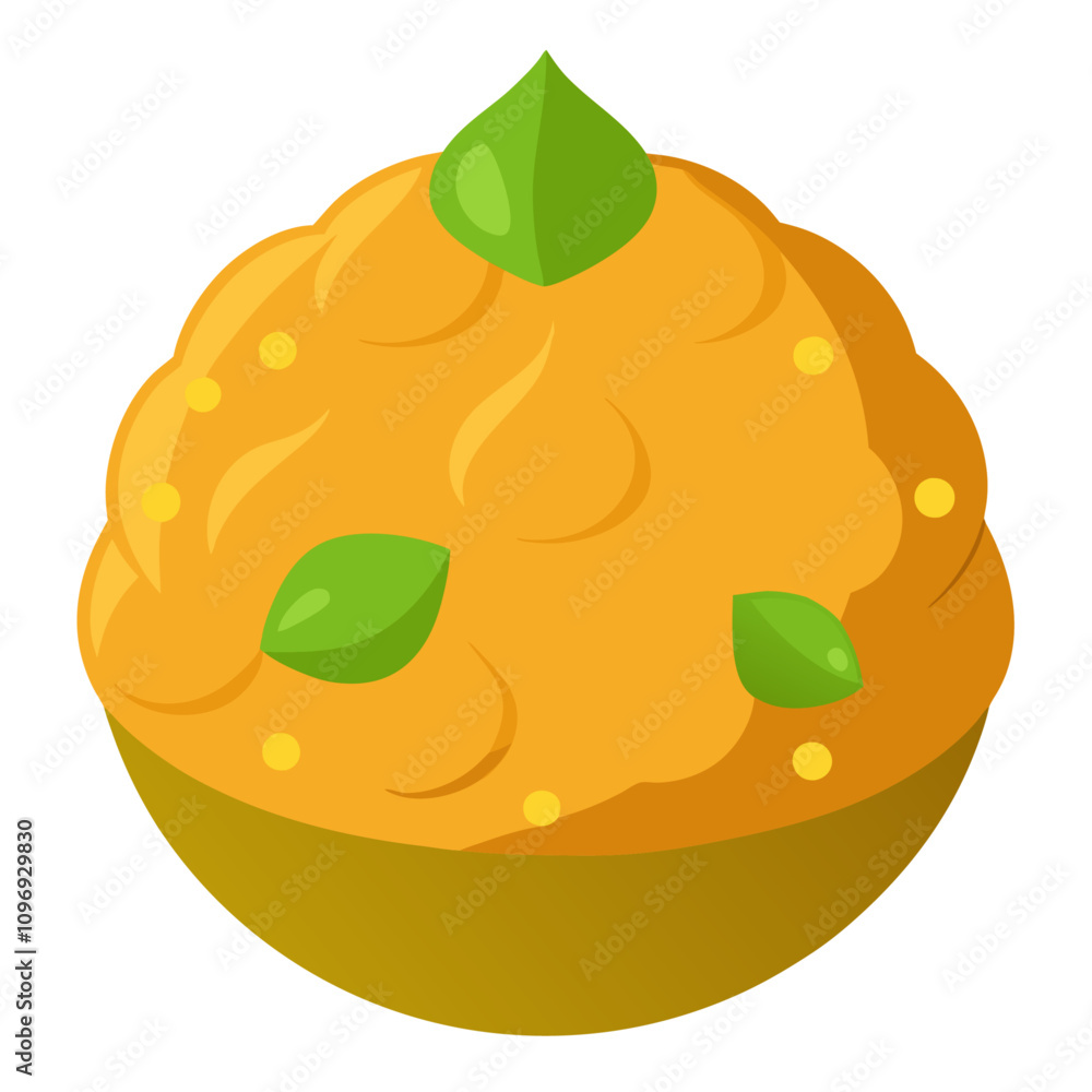 besan ladoo clipart cartoon Illustration drawing Stock Vector | Adobe Stock