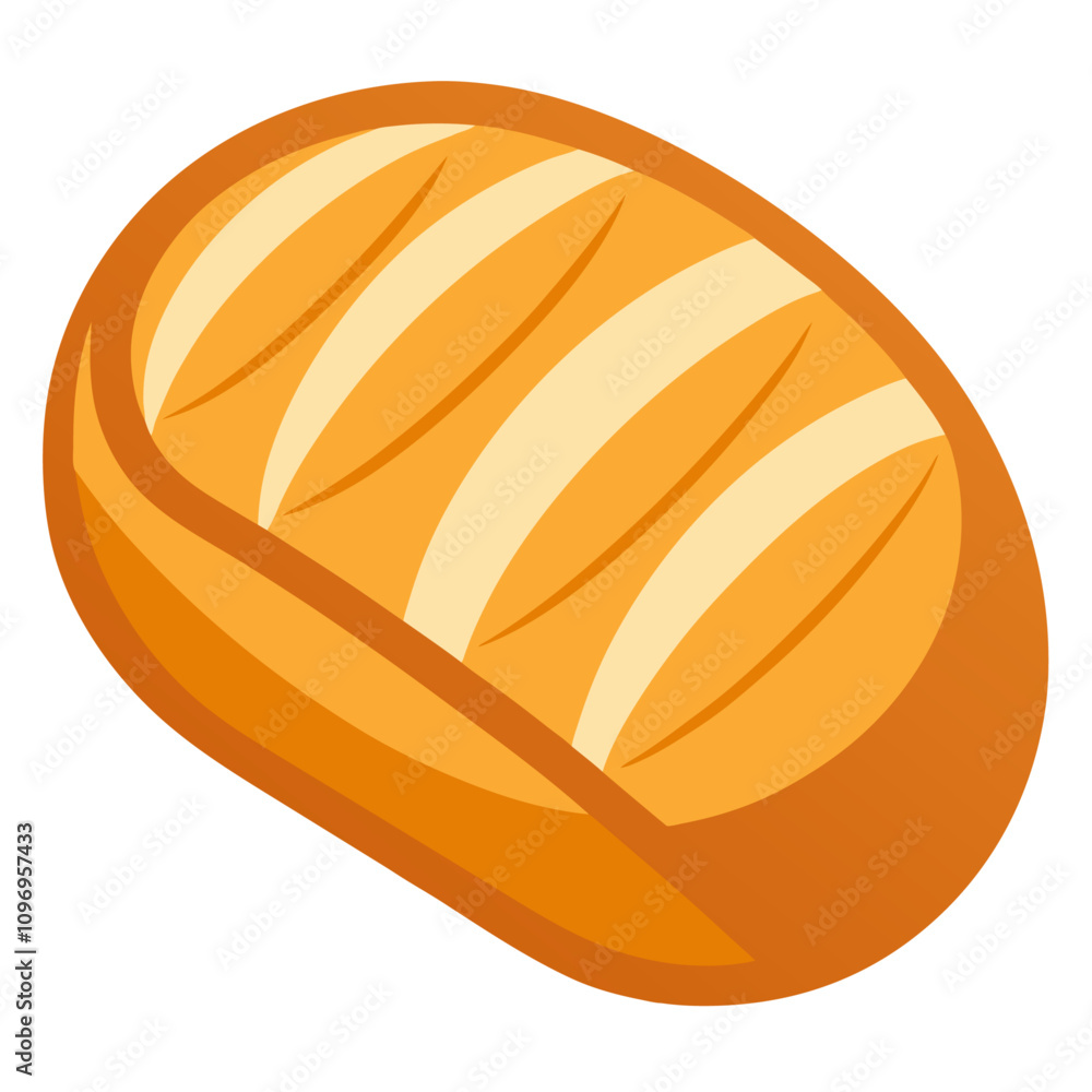 bread baked food clipart cartoon Illustration drawing Stock Vector ...