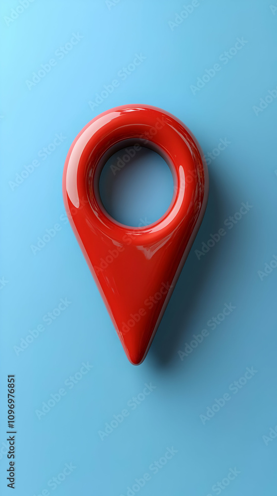 Red 3D Location Pin Illustration Stock Illustration | Adobe Stock
