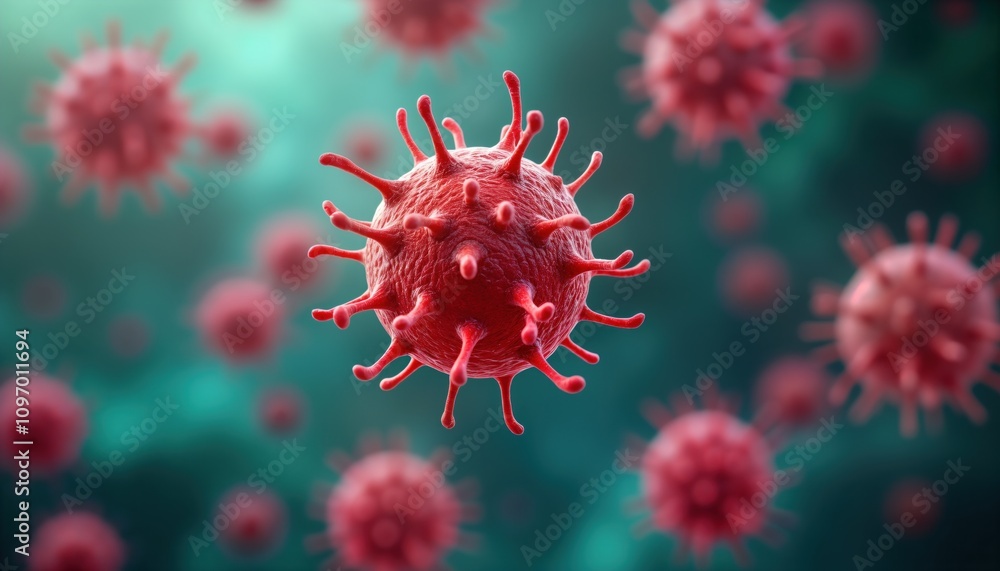 Microscopic Haemophilus influenzae type b Hib bacteria. Hib causes ...