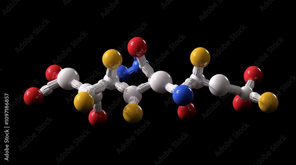 Molecular structures, non-cardioselective beta blockers, timolol molecules, 3D models ...