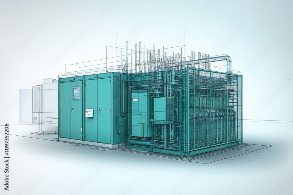 Compact modular data center enclosed in a high tech structure with ...