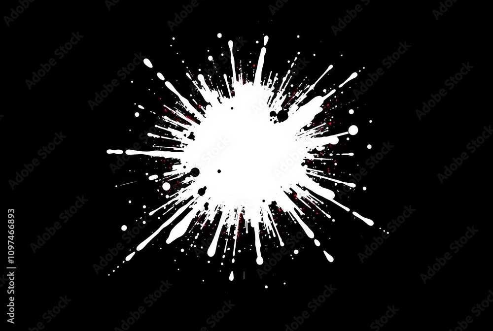 Sonic Boom SplatterA splatter that forms a sudden explosive burs Stock ...