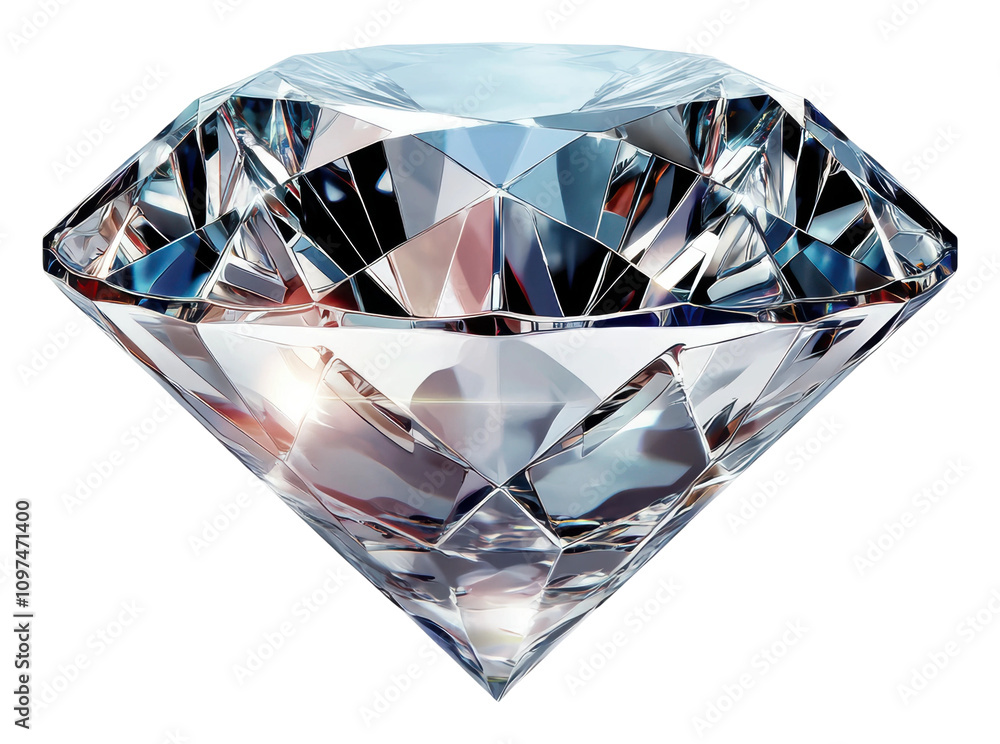 Brilliant diamond logo with sharp edges and modern design isolated on ...