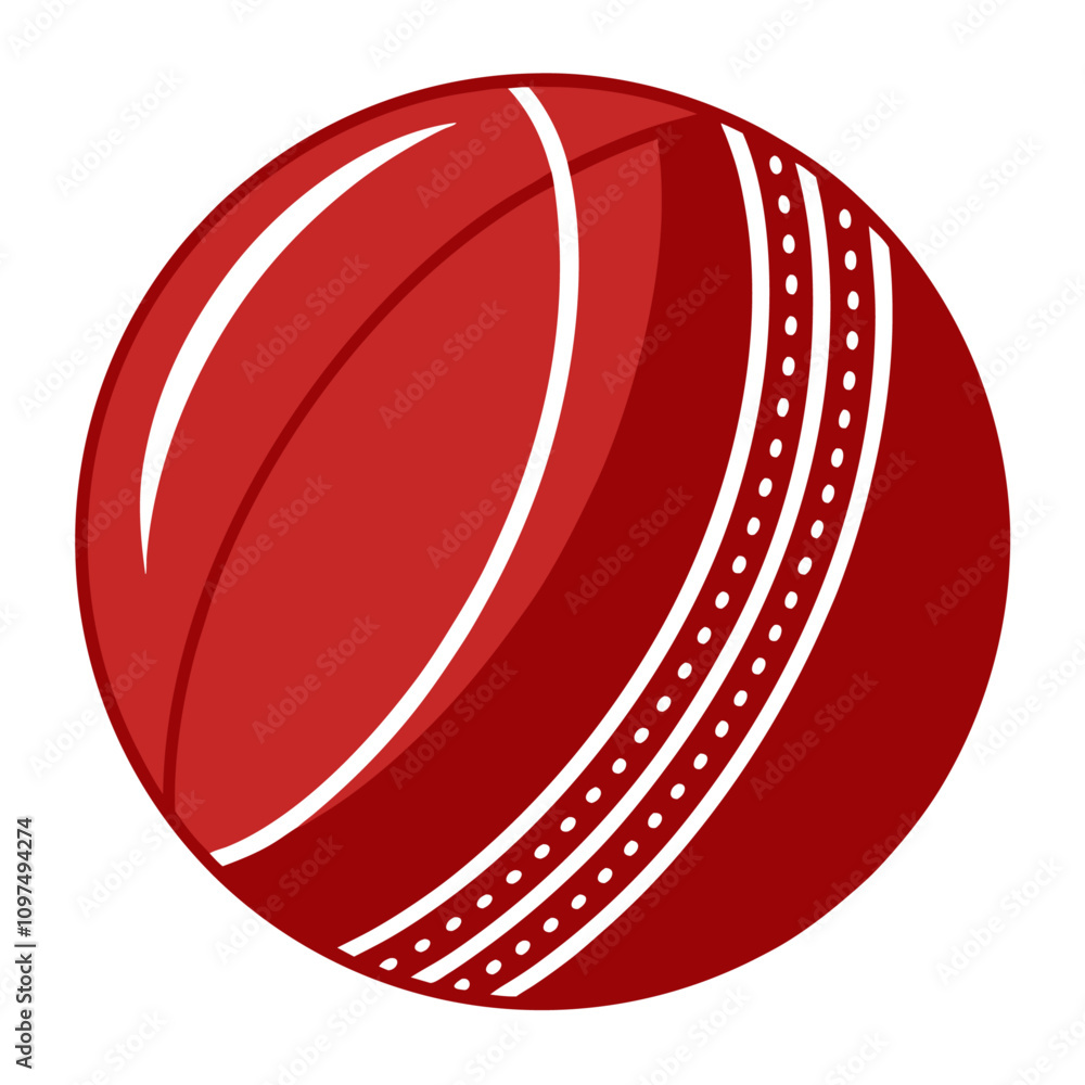 cricket ball clipart cartoon Illustration drawing Stock Vector | Adobe ...