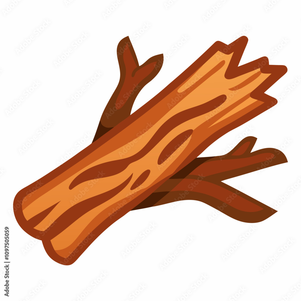 driftwood clipart cartoon Illustration drawing Stock Vector | Adobe Stock