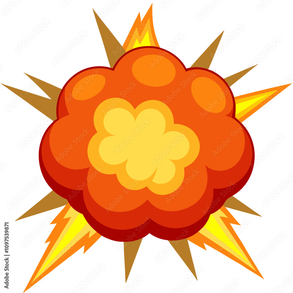 explosive clipart cartoon Illustration drawing Stock Vector | Adobe Stock