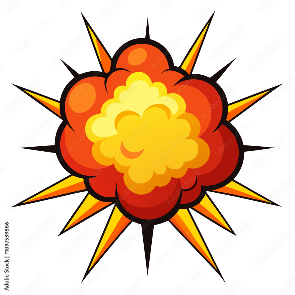 explosive clipart cartoon Illustration drawing Stock Vector | Adobe Stock