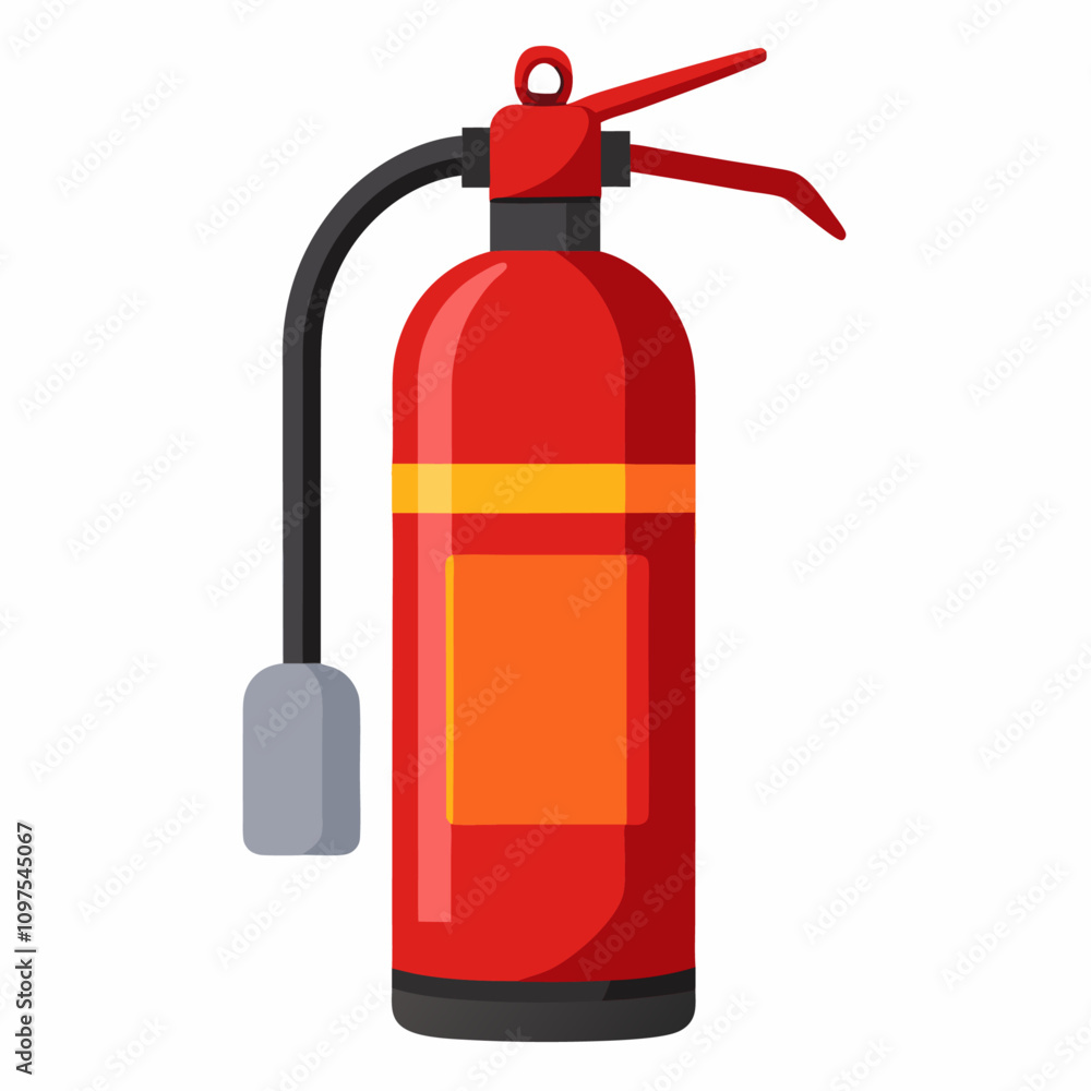 fire extinguisher isolated clipart cartoon Illustration drawing Stock ...