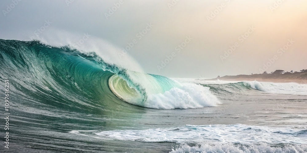 Smooth shapes and colors blending together to form a cohesive and ...