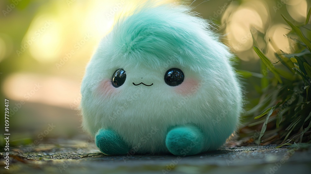 A small, round creature with a soft, innocent look. Its body ...